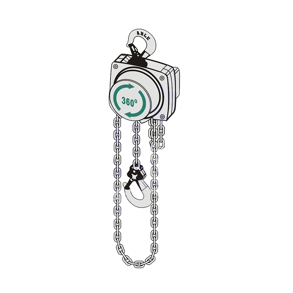 360 Degree Rotation Chain Hoist - ABLE — Kanga Lifting