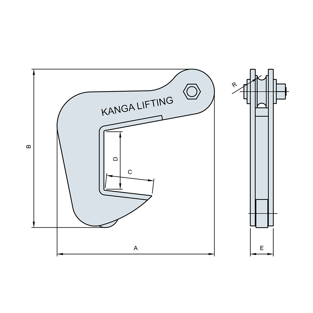 Double Steel Plate Clamp-DCQ | Kanga Lifting